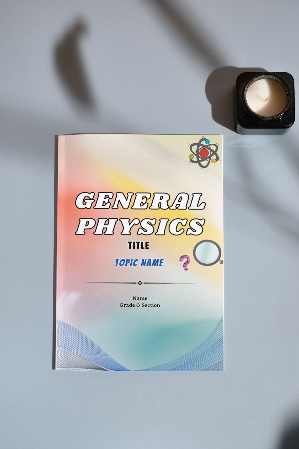 Printable and Editable Cover Templates, School Portfolio, Cover Page ...