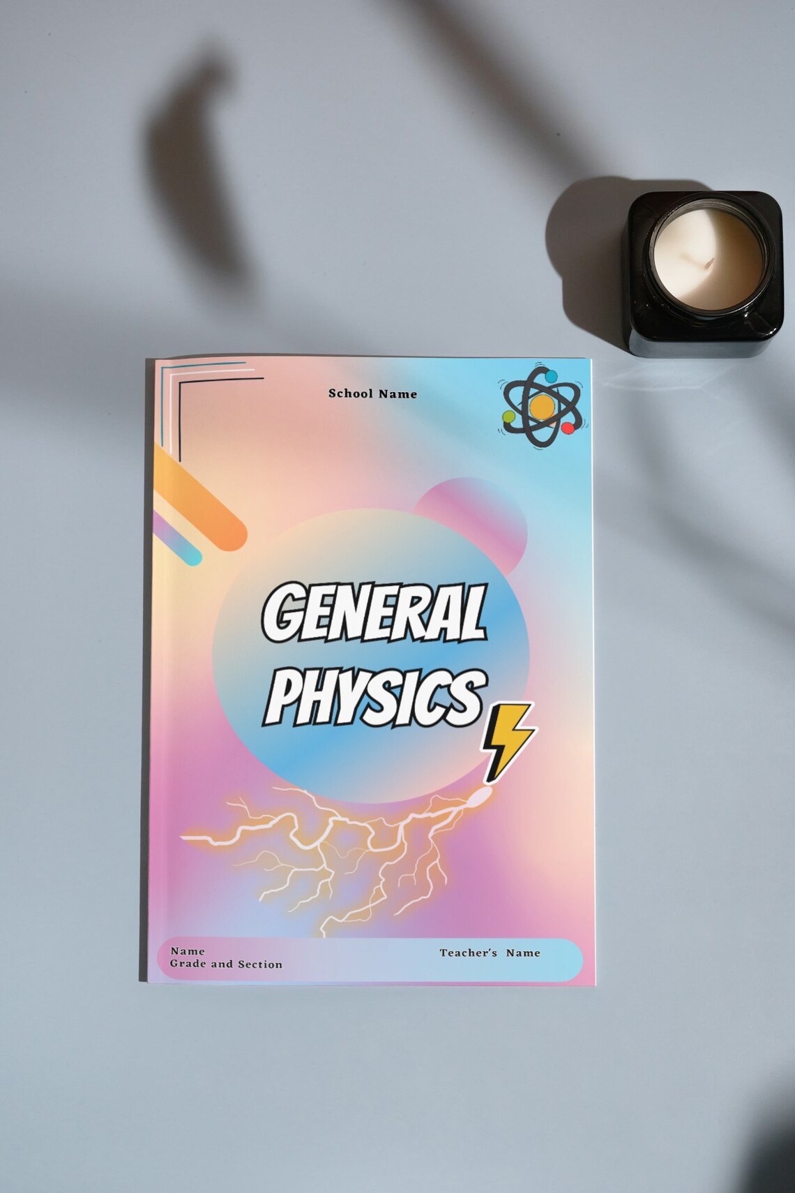 Printable and Editable Cover Templates, School Portfolio, Cover Page ...