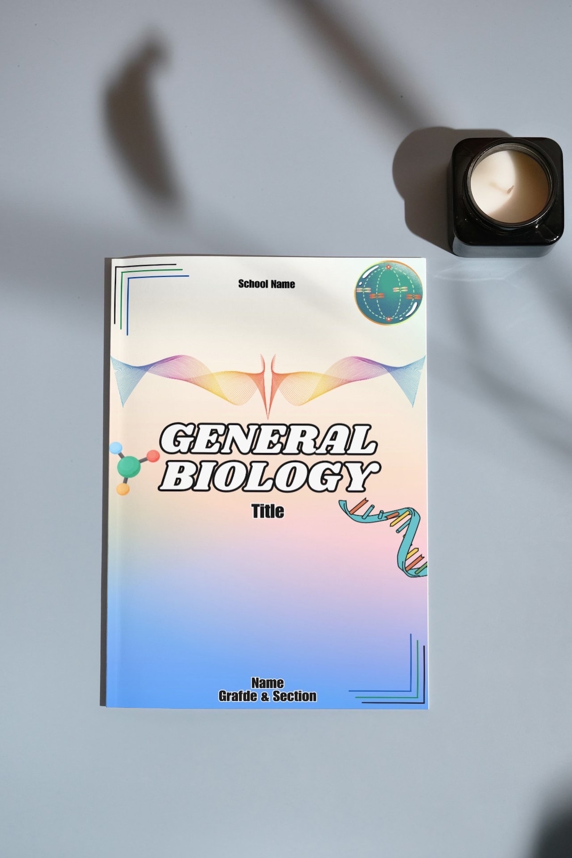 Printable and Editable Cover Templates, School Portfolio, Cover Page ...