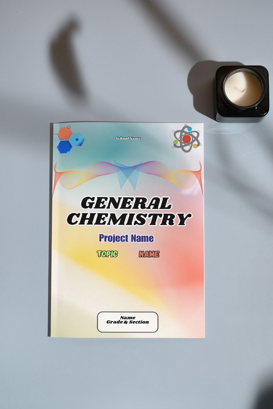 Printable and Editable Cover Templates, School Portfolio, Cover Page ...