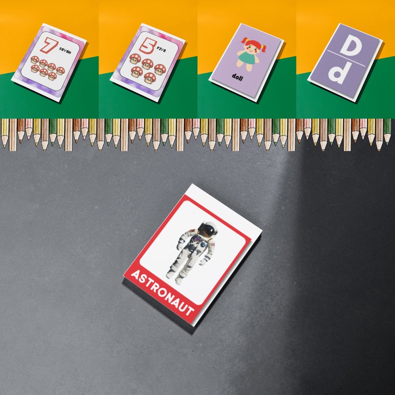 Printable Flash Cards for Preschool and Kindergarten, Educational ...