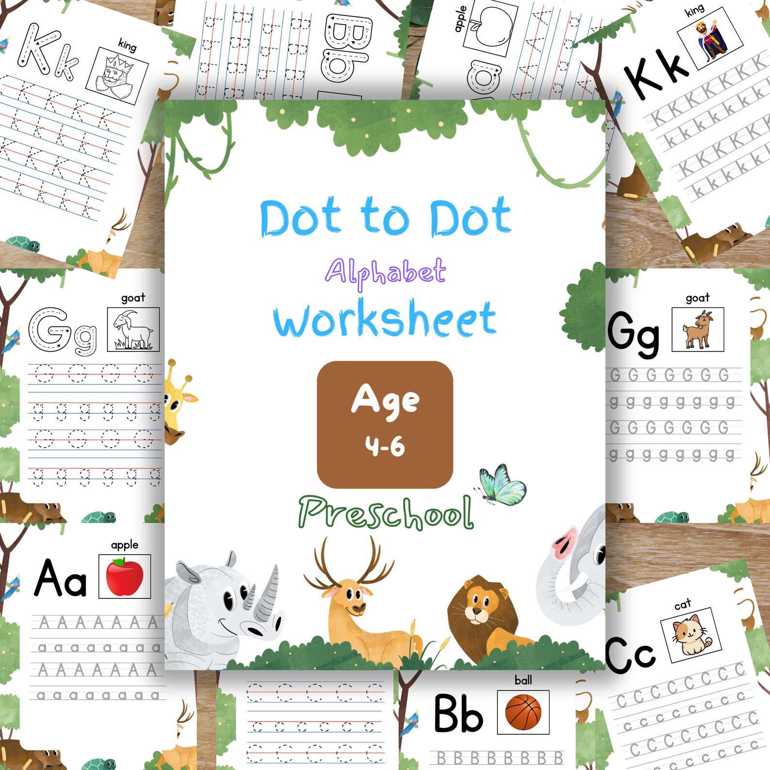 Preschool Alphabet Worksheets, Kindergarten Tracing Alphabet,busy Book ...