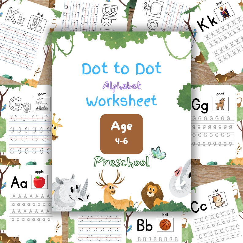 Preschool Alphabet Worksheets, Kindergarten Tracing Alphabet,busy Book ...