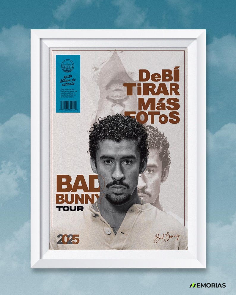 Bad Bunny - Debí tirar más fotos - dtmf - PNG - PDF - JPG - Etsy México
