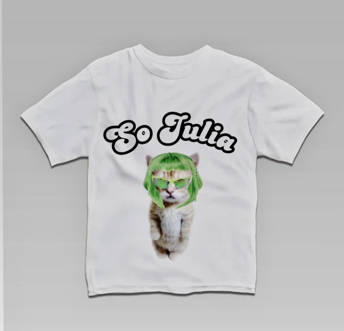 So Julia Cat T-shirt Charli Xcx Album BRAT Inspired - Etsy