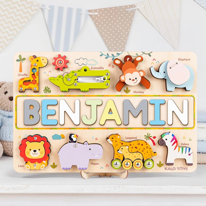 Wooden Puzzle Baby - Etsy