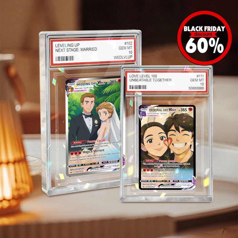 Personalized Pokemoncard Couple - Etsy