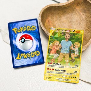 Personalized Father’s Day Gift, Anime Trading Card Style Photo Acrylic ...