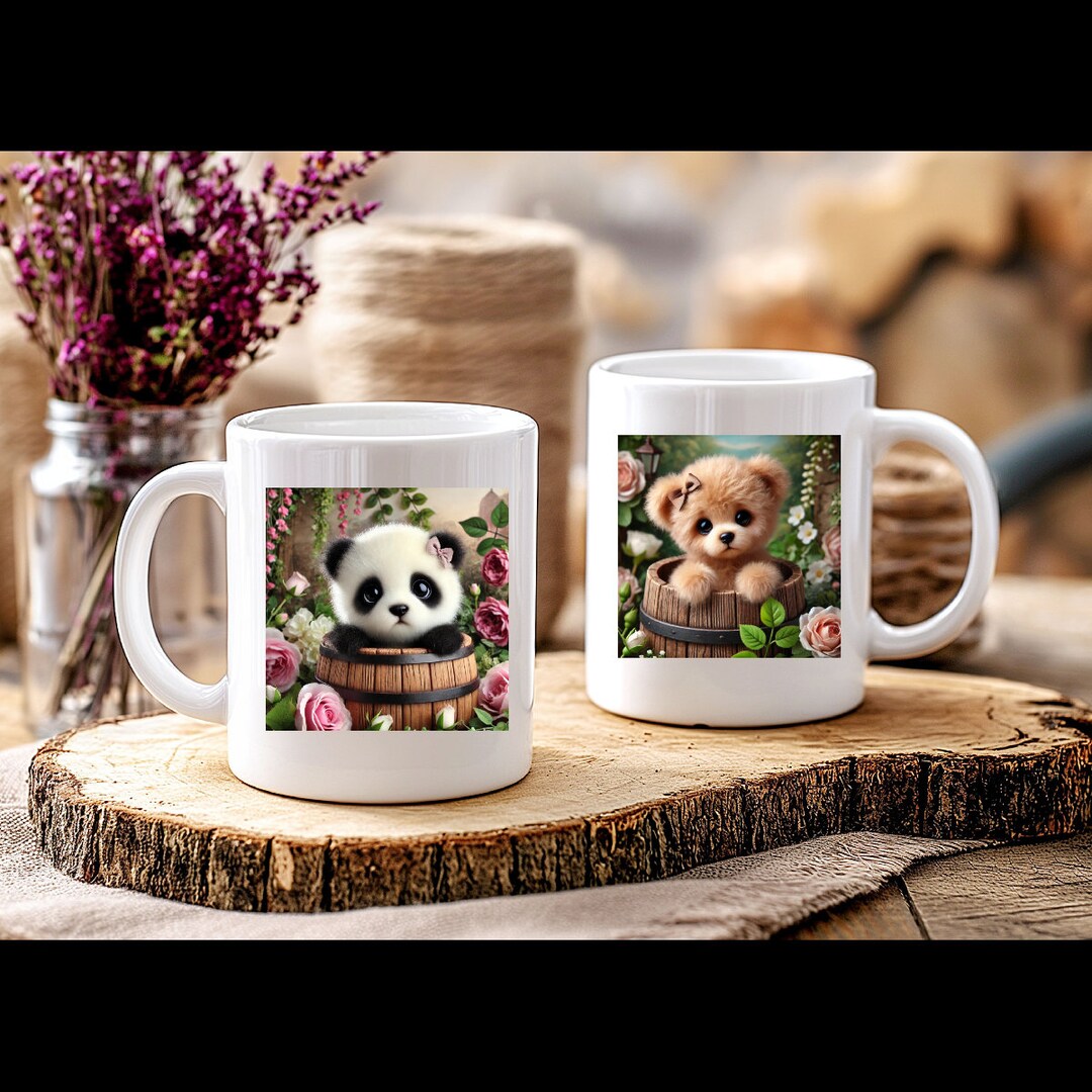 Adorable Animal Baby in Wooden Tub PNG Images High Resolution 2048x2048 ...