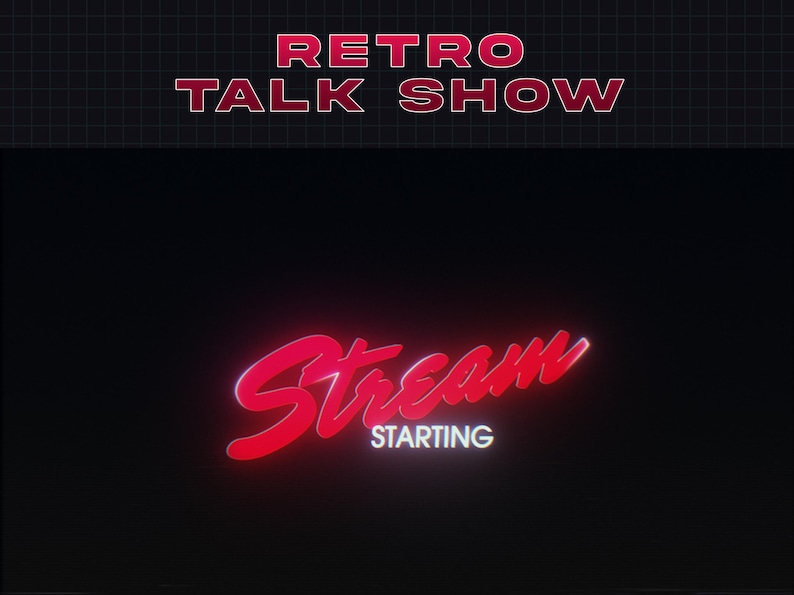 Talk Show Intermission Screens - Retro Talk Show Theme Animated Twitch ...