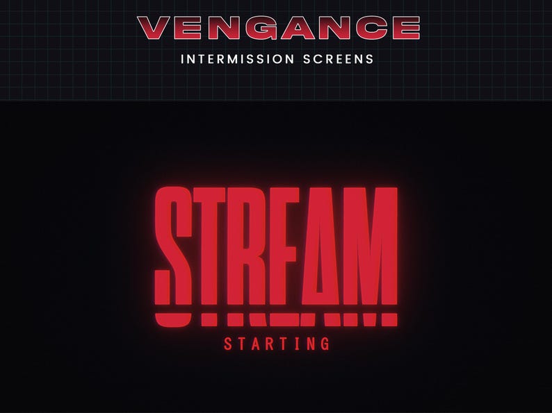 Vengance Intermission Screens - Action Movie Theme Animated Twitch ...