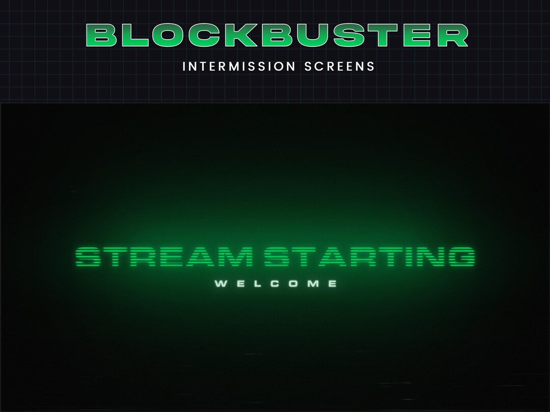 Blockbuster Intermission Screens - Action Film Theme Animated Twitch ...