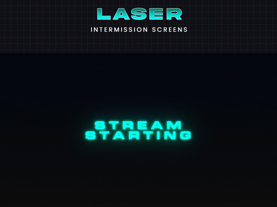 Laser Intermission Screens - Retro Futuristic Animated Twitch Screens ...