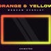 Orange and Yellow Animated Webcam Overlay, Glowing Stream Overlay ...