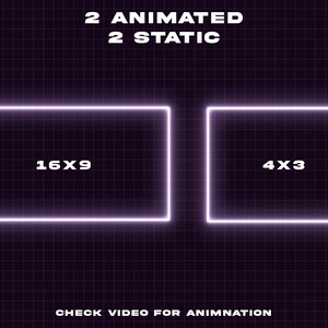 Deep Purple Neon - Animated Webcam Overlay, Glowing Stream Overlay ...