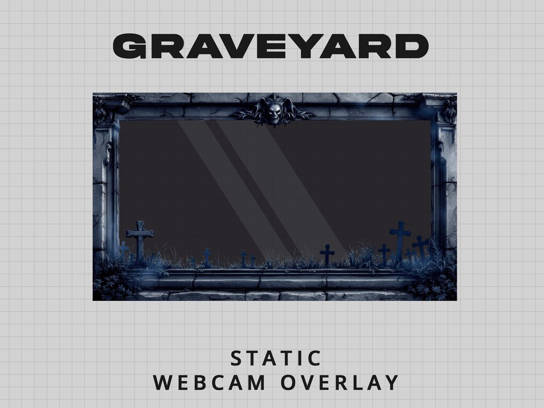 Spooky Graveyard Static Webcam Overlay – Perfect for Streamers ...