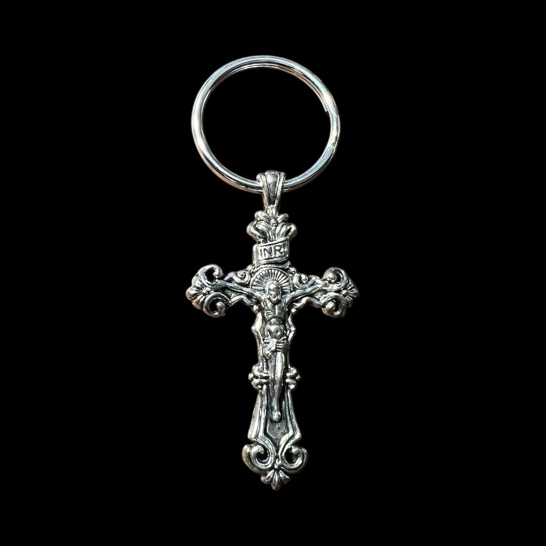 Crucifix Keychain - Etsy