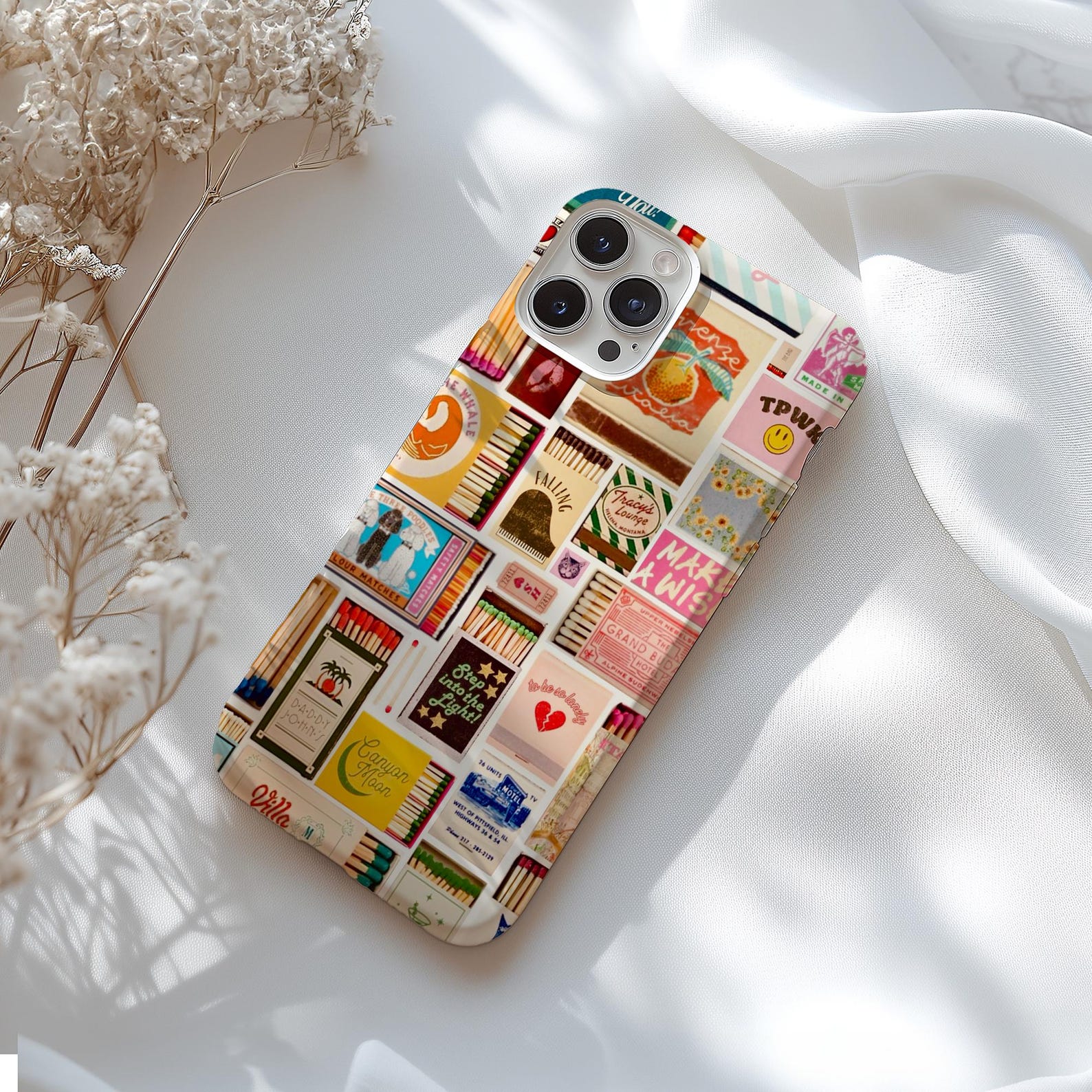Retro Matchbox Collage Phone Case, Retro Phone Case, Collage Phone Case ...