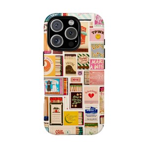 Retro Matchbox Collage Phone Case, Retro Phone Case, Collage Phone Case ...