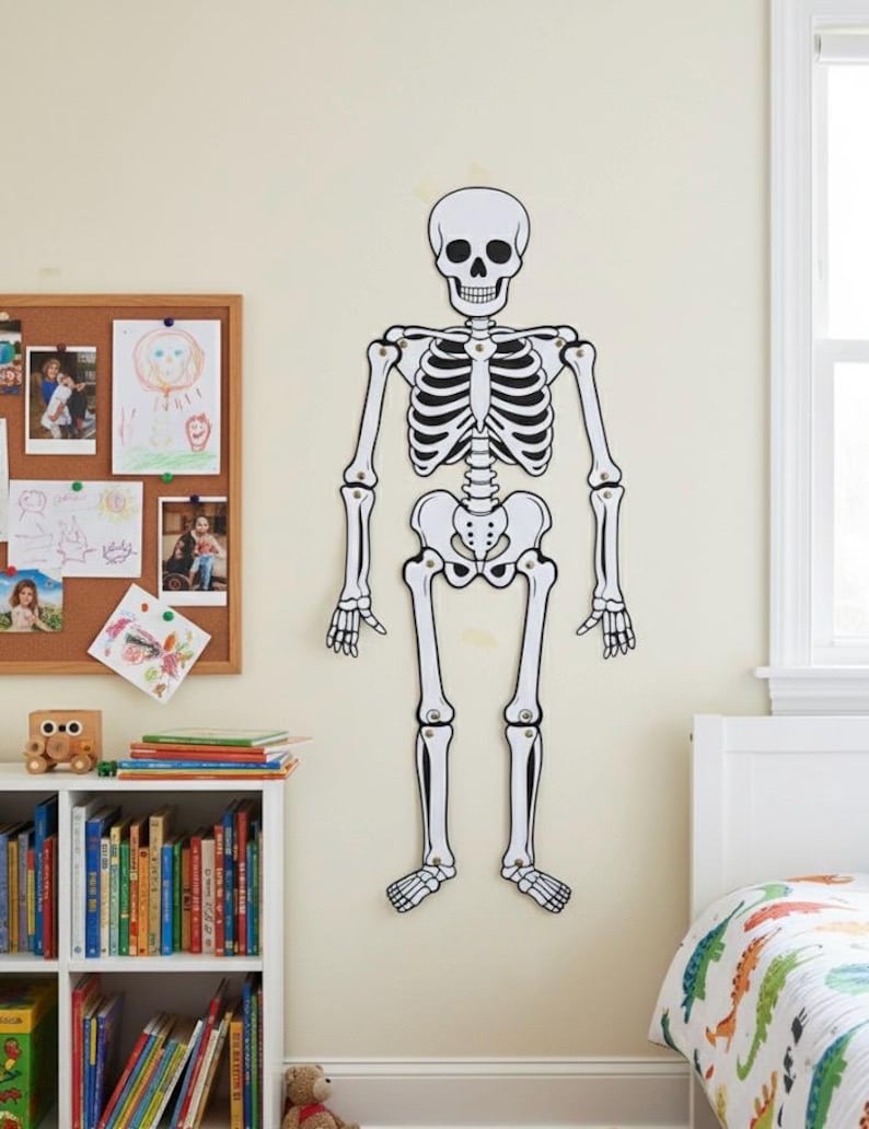 Life-size Articulated Skeleton Printable Kit: Halloween DIY Decor ...