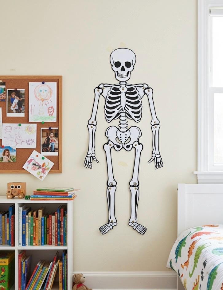 Life-size Articulated Skeleton Printable Kit: Halloween DIY Decor ...