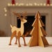 3D Christmas Reindeer & Tree Template: Laser Cut SVG, PDF (digital ...