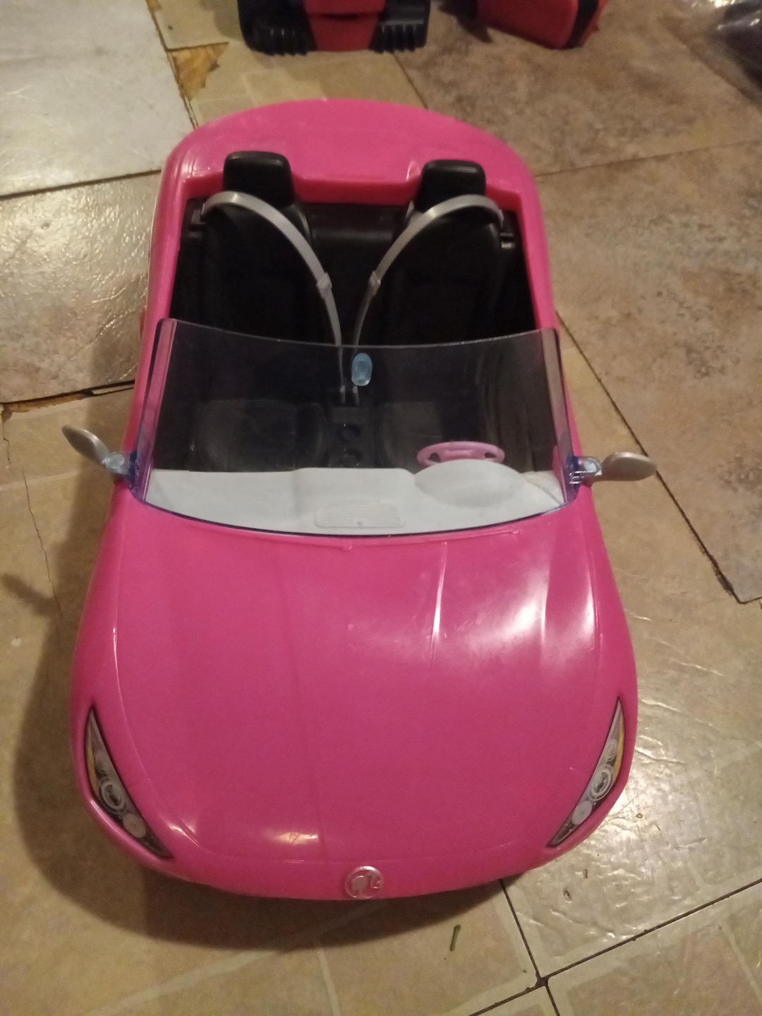 2016 Barbie Pink Convertible Toy Car With Seatbelts - Etsy