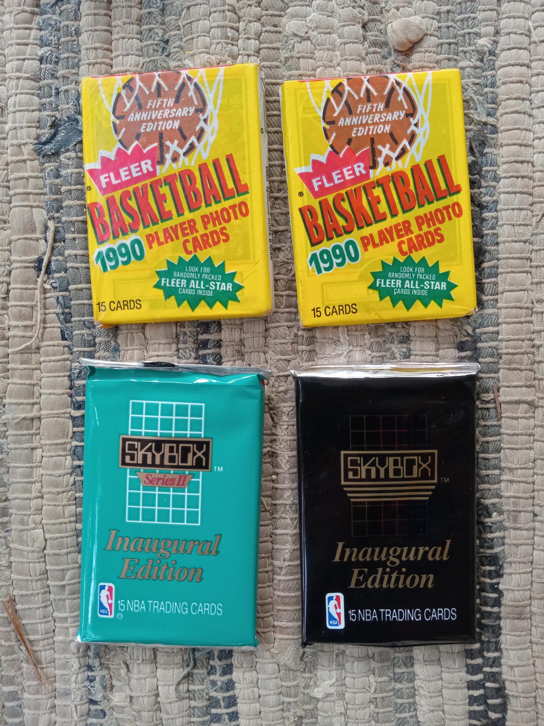 6 Packs of 1990s Basketball Wax Packs Fleer/skybox/hoops - Etsy
