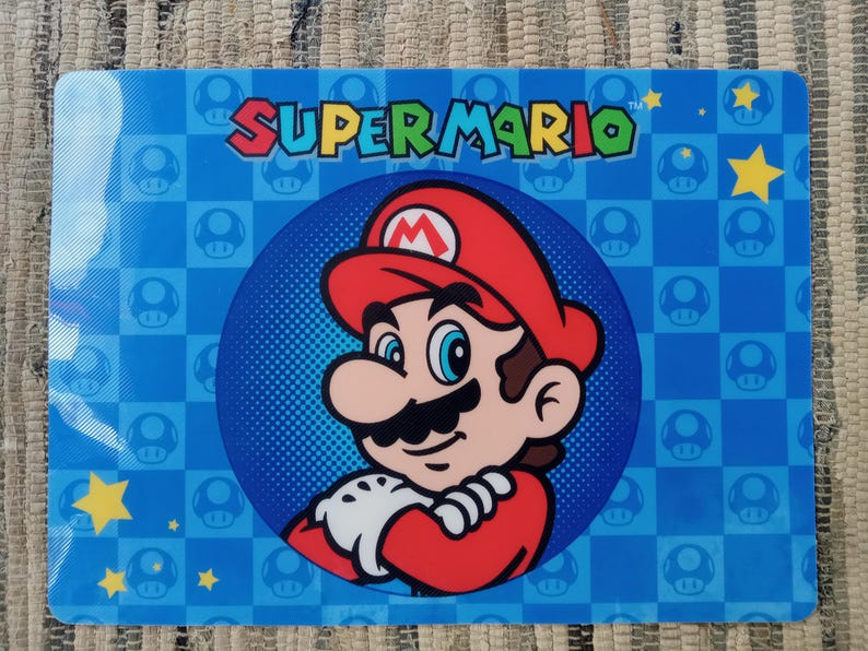 2013 Super Mario Table Place Matt 13in X 18in - Etsy