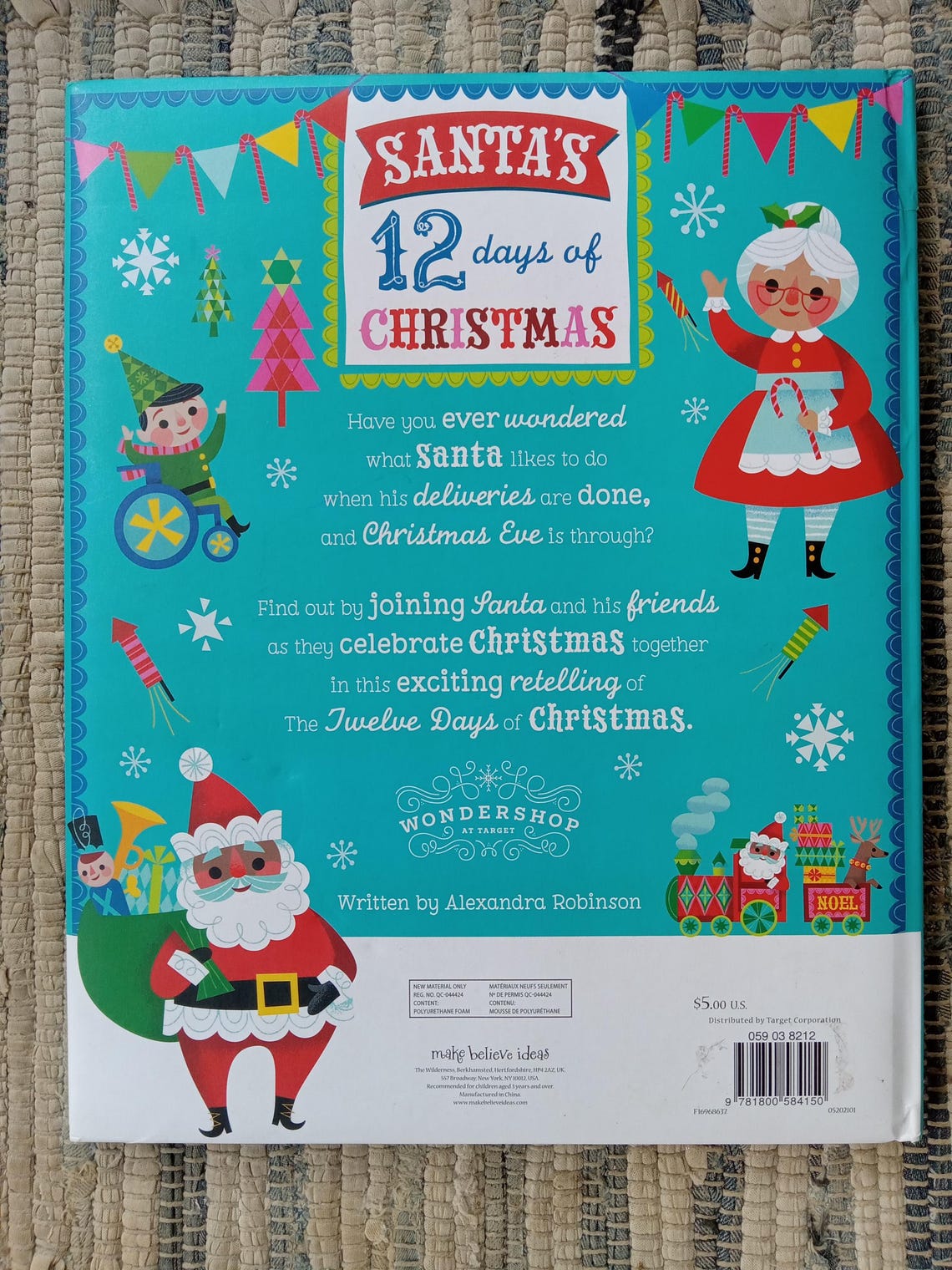 New Santas 12 Days of Christmas Book. Target Exclusive. 2021. - Etsy