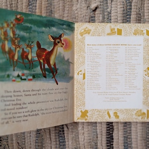 1972 Rudolph the Red Nosed Reindeer a Little Golden Book - Etsy
