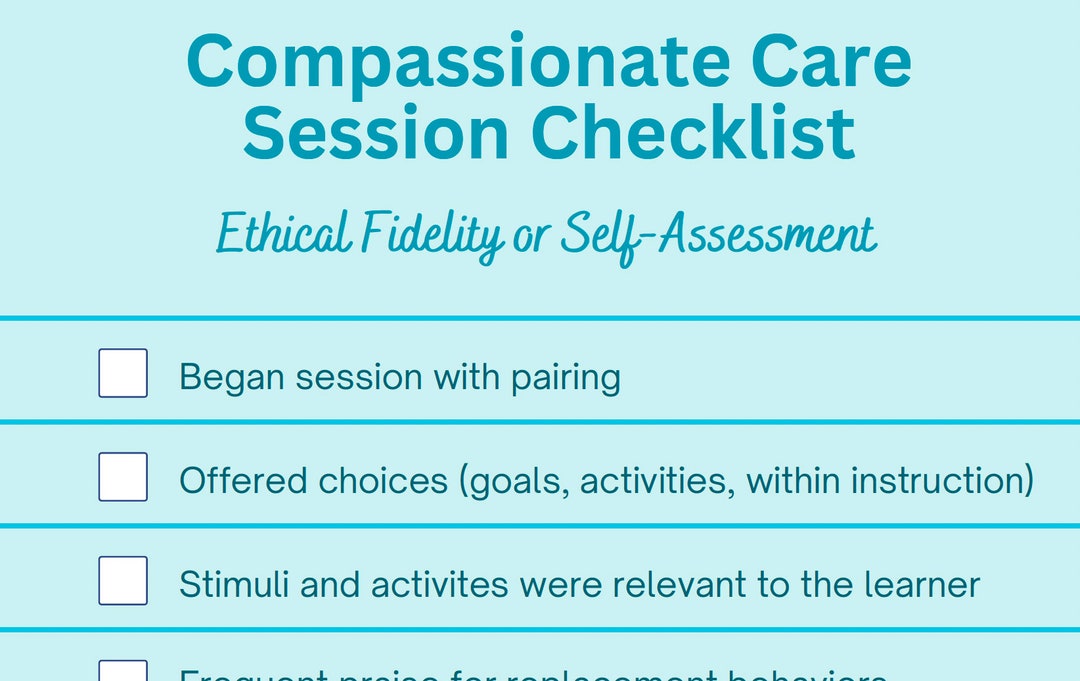 Compassionate Care Checklist - Etsy