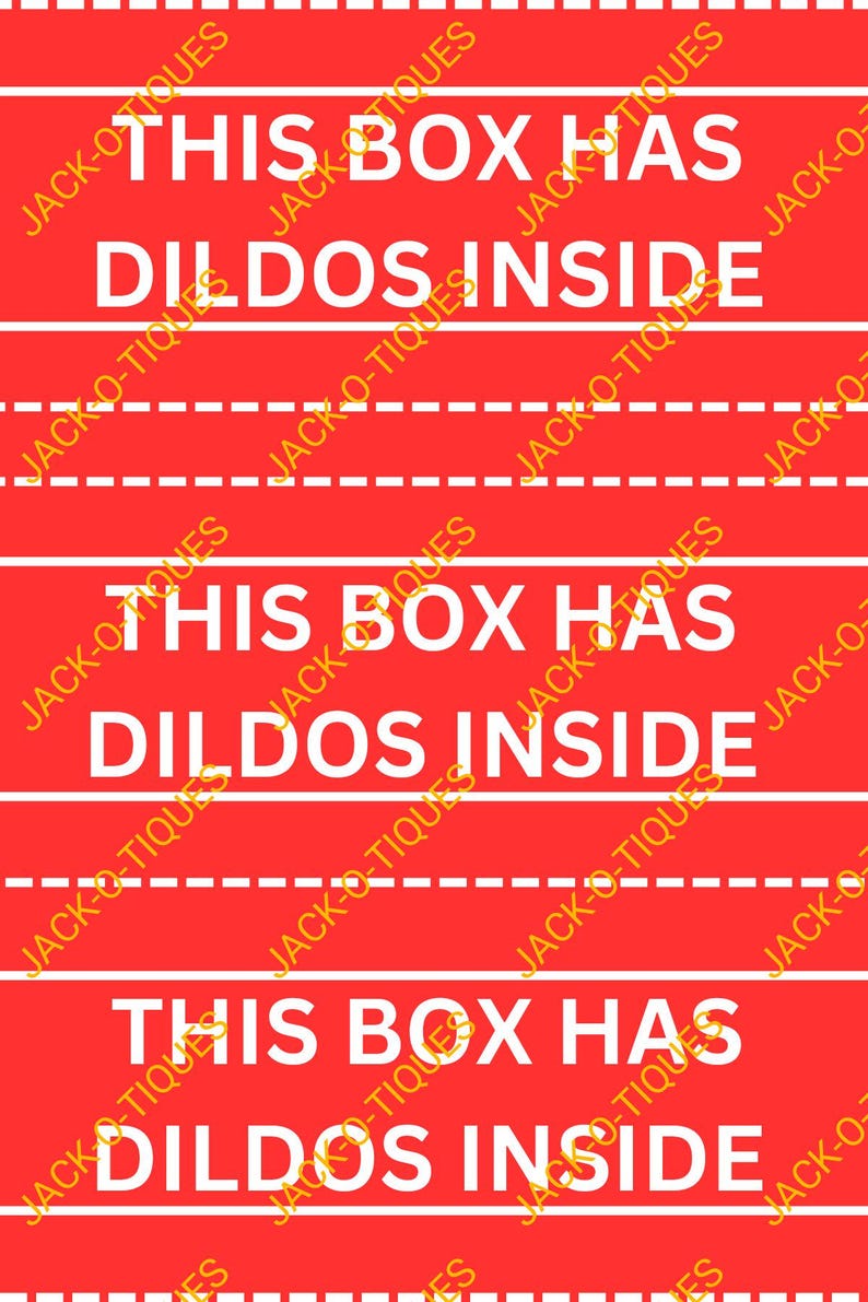 This Box Has Dldos Inside stickers - Etsy