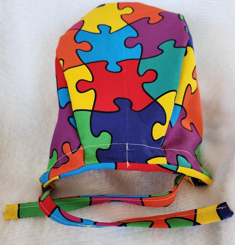 Fun Colourful Scrub Cap Bible Verse Quote Tie Scrub Hat Inspiring ...