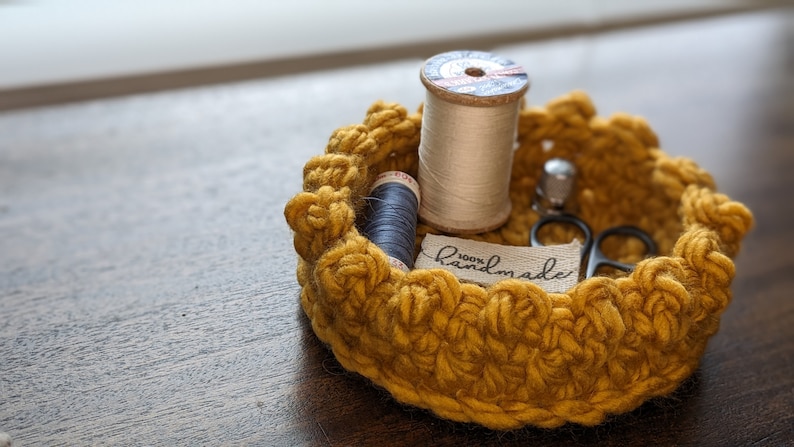 CROCHET PATTERN Picot Stitch Decor Baskets Pattern Digital Download ...