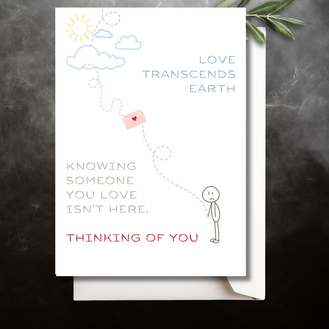 Valentine's Card Digital Valentines Day Printable Condolence ...