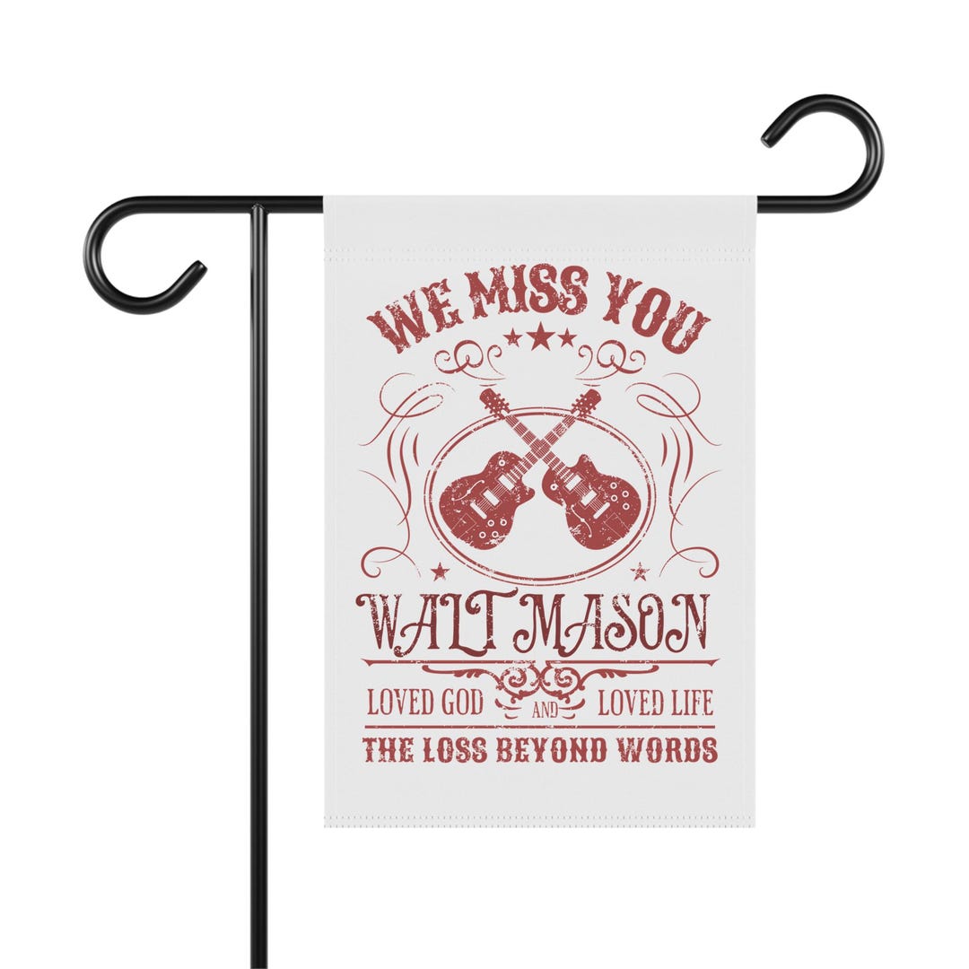 CUSTOMIZABLE Garden & Gravesite Flag/banner to Remember the Good Times ...