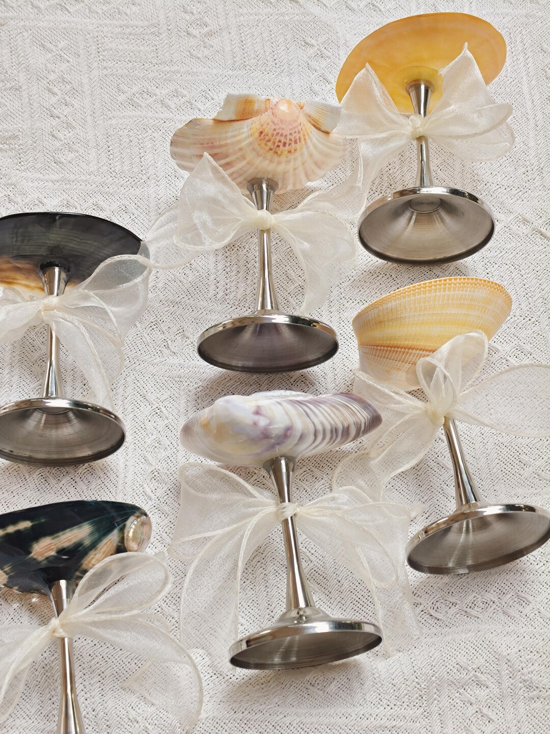 Custom Name Shell Wine Glasses, Wedding Bridesmaids Gift,beach Seashell ...