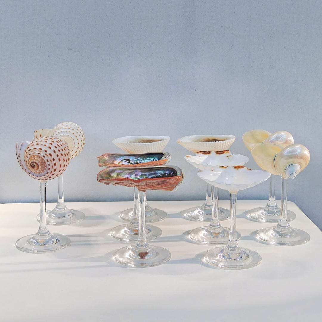 Custom Name Seashell Wine Glasses, Wedding Bridesmaids Gift,beach Shell ...