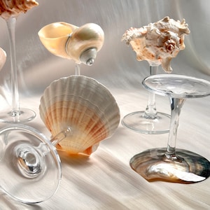 Custom Name Seashell Wine Glasses, Wedding Bridesmaids Gift,beach Shell ...