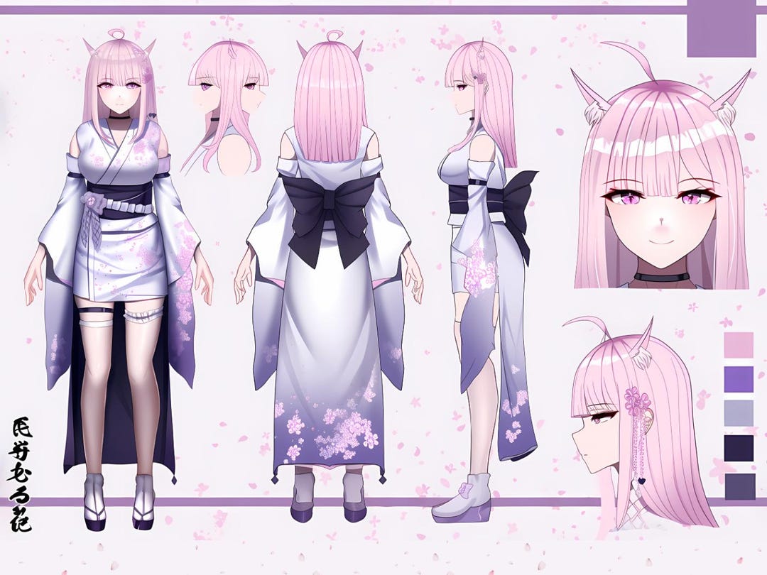 Custom Reference Sheet for Your Avatar and Vtuber Model Character Sheet ...