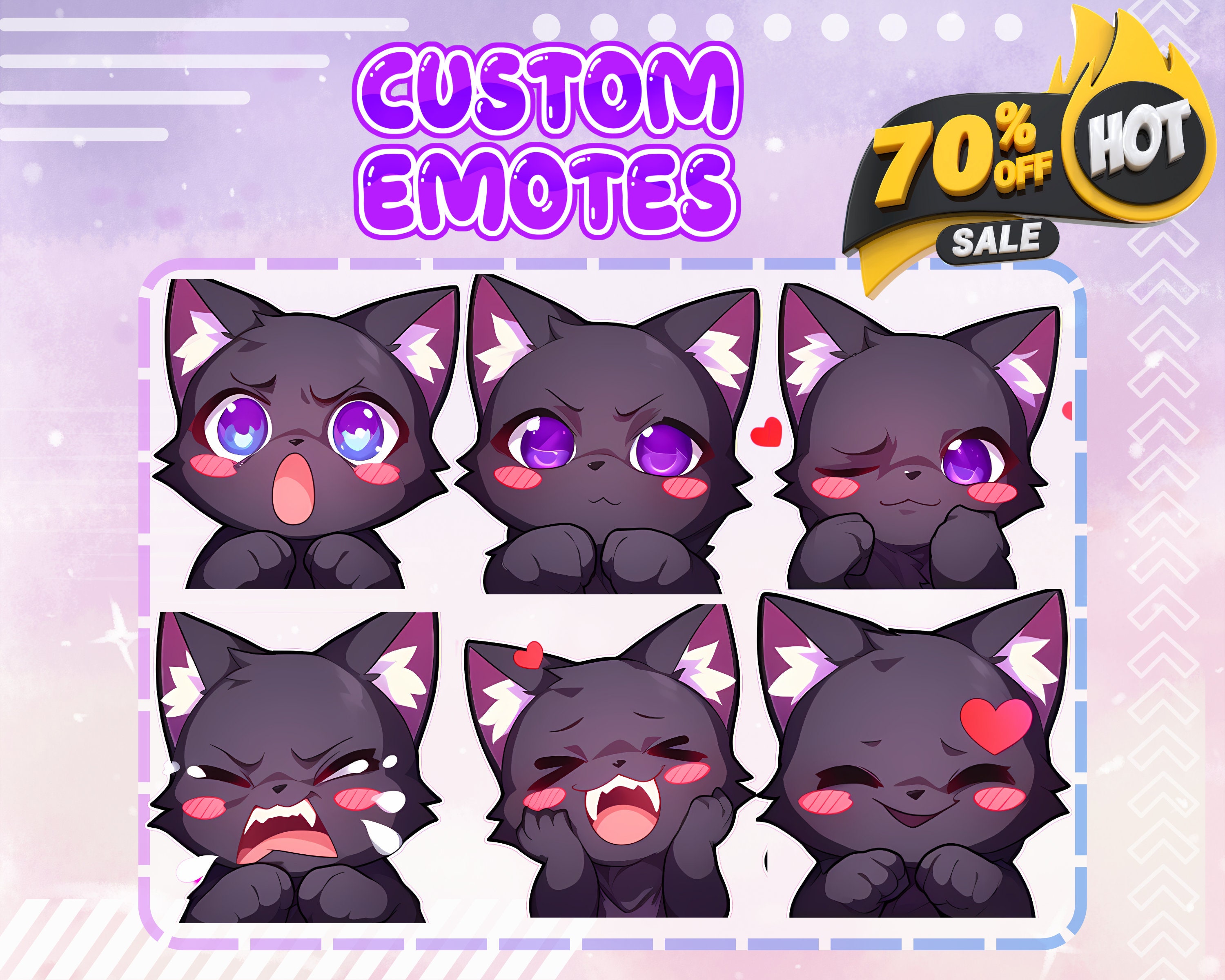 Custom Emotes for Streaming, Custom Emotes, Twitch Emotes, Custom Sub ...
