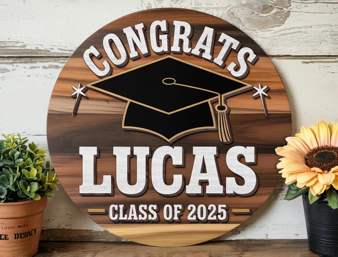 Personalized Graduation Sign for Class of 2025 | Custom Name Senior ...
