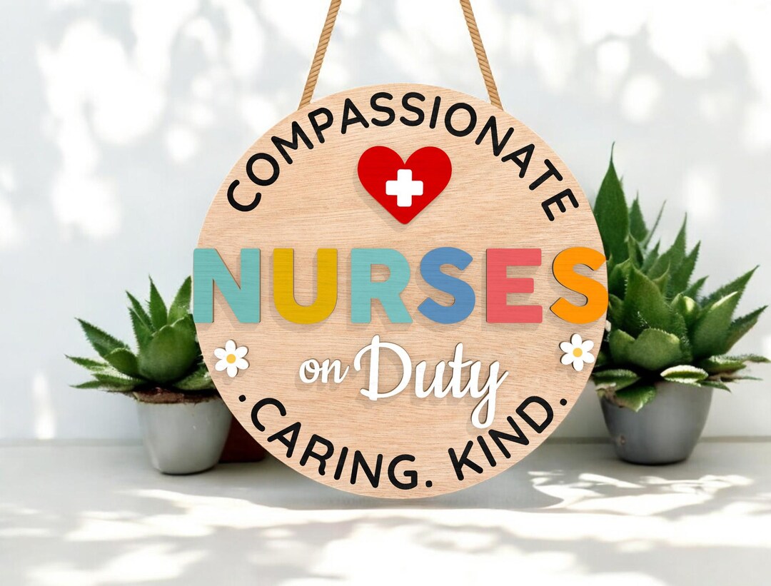 Nurse Door Hanger | Compassionate and Caring Nurse Gifts | Doctors ...