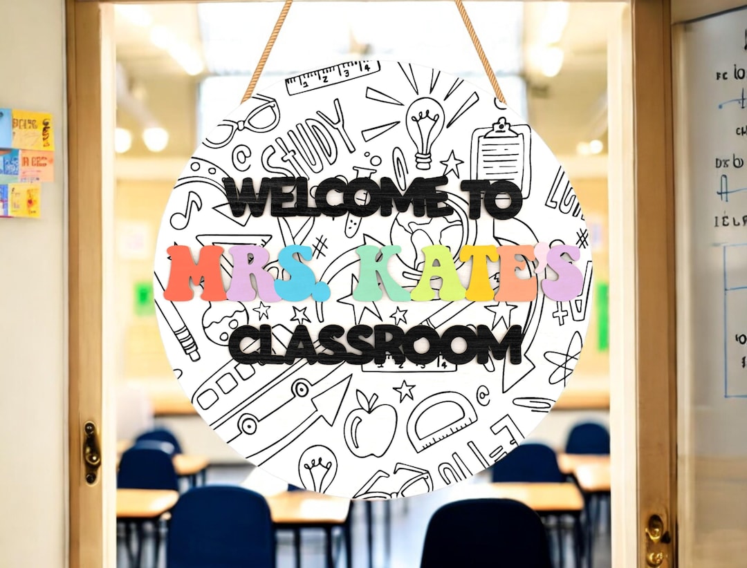 Classroom Door Hanger, Teacher Door Hanger, Teacher Gift Door Hanger ...