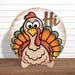 Hi Turkey Thanksgiving Door Sign | Cute Fall Porch Sign | Rustic Autumn ...