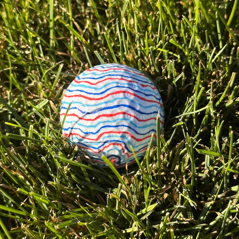 Hand Painted/drawn Patriotic America Themed Golf Ball Set-unique Gift for Golfers, Golf Lovers ...