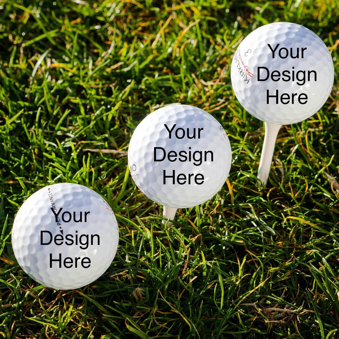 Custom Designed/personalized Hand Painted Golf Ball Set - Etsy