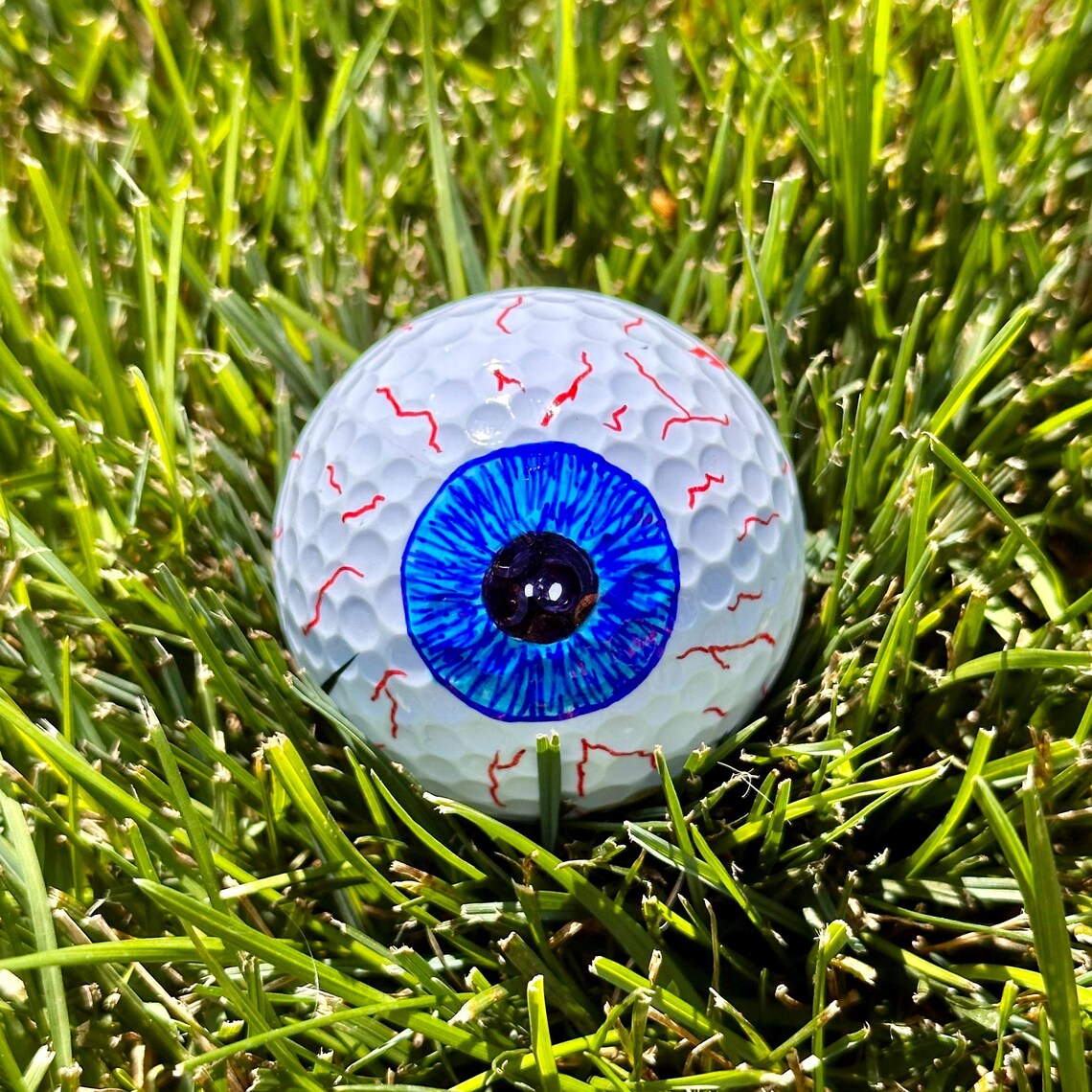 Hand Painted/drawn Halloween Themed Golf Ball Set-unique Gift for ...
