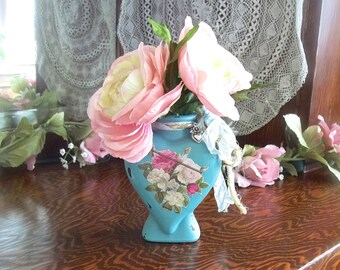 Shabby chic vase | Etsy
